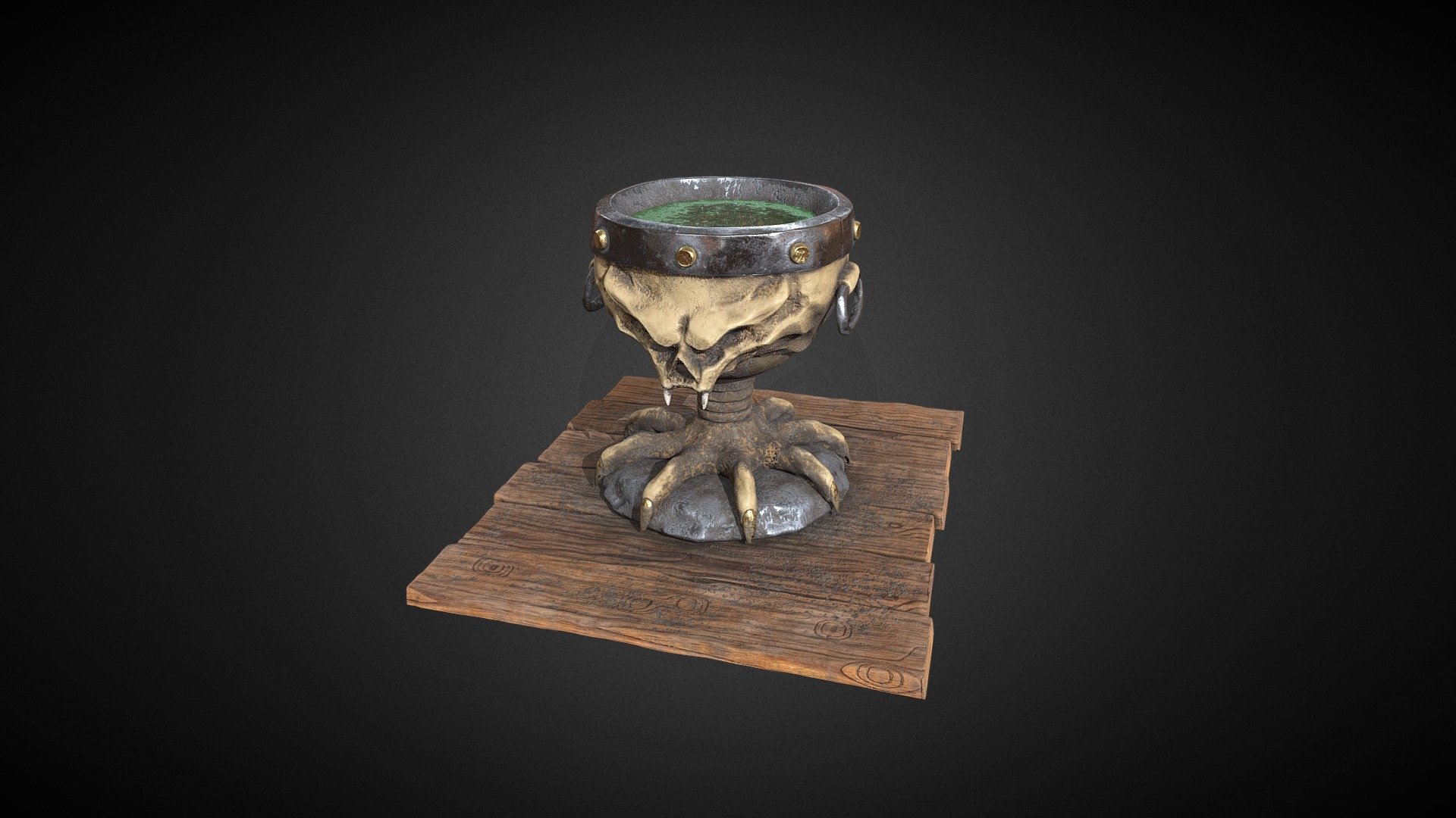 Demon Goblet - 3D model by raV (@raV_3d) [3a8d17c] - Sketchfab