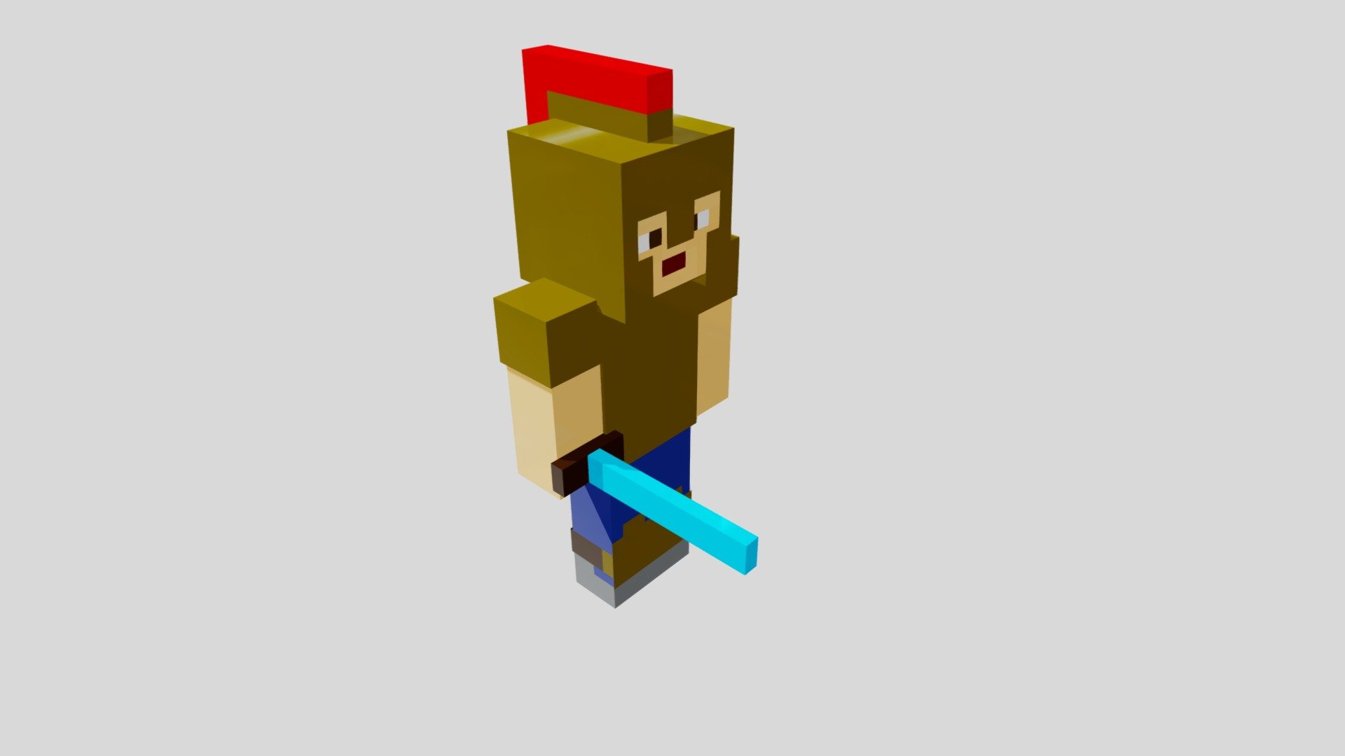 Minecraft Warrior Attack Animation - 3D model by Caleb (@Cleb_3D) [3a8dfdf] - Sketchfab