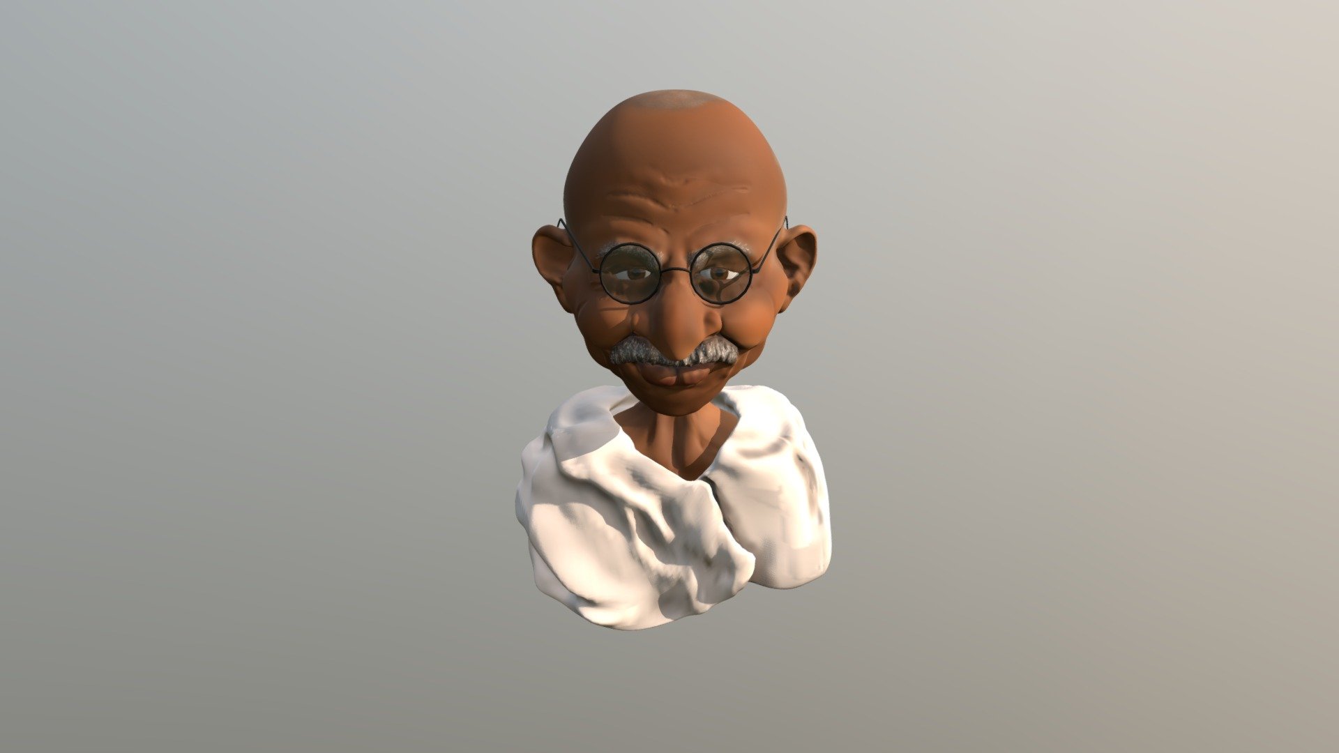 Gandhi - Download Free 3D model by olilar [3a91b84] - Sketchfab