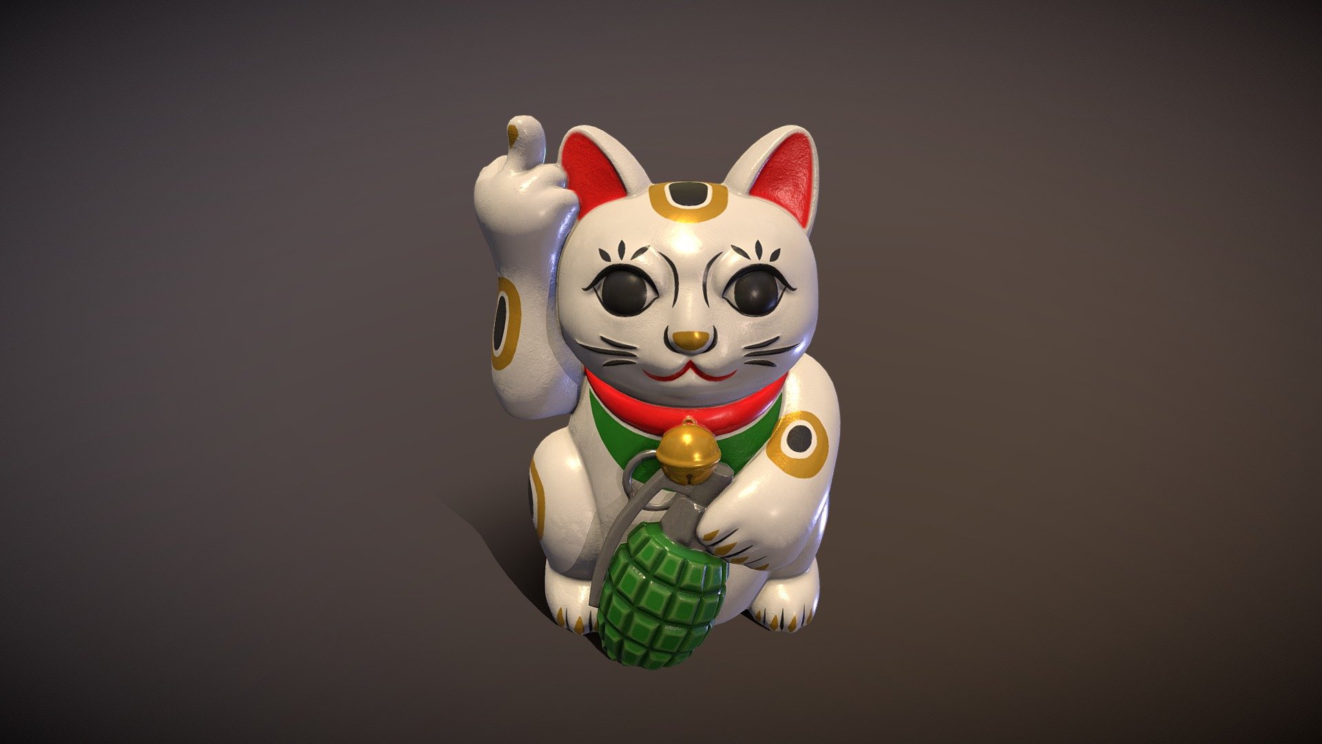 Manekineko by LOCO MARKET - 3D model by Octgram (@octgram.art) [3a92af5 ...