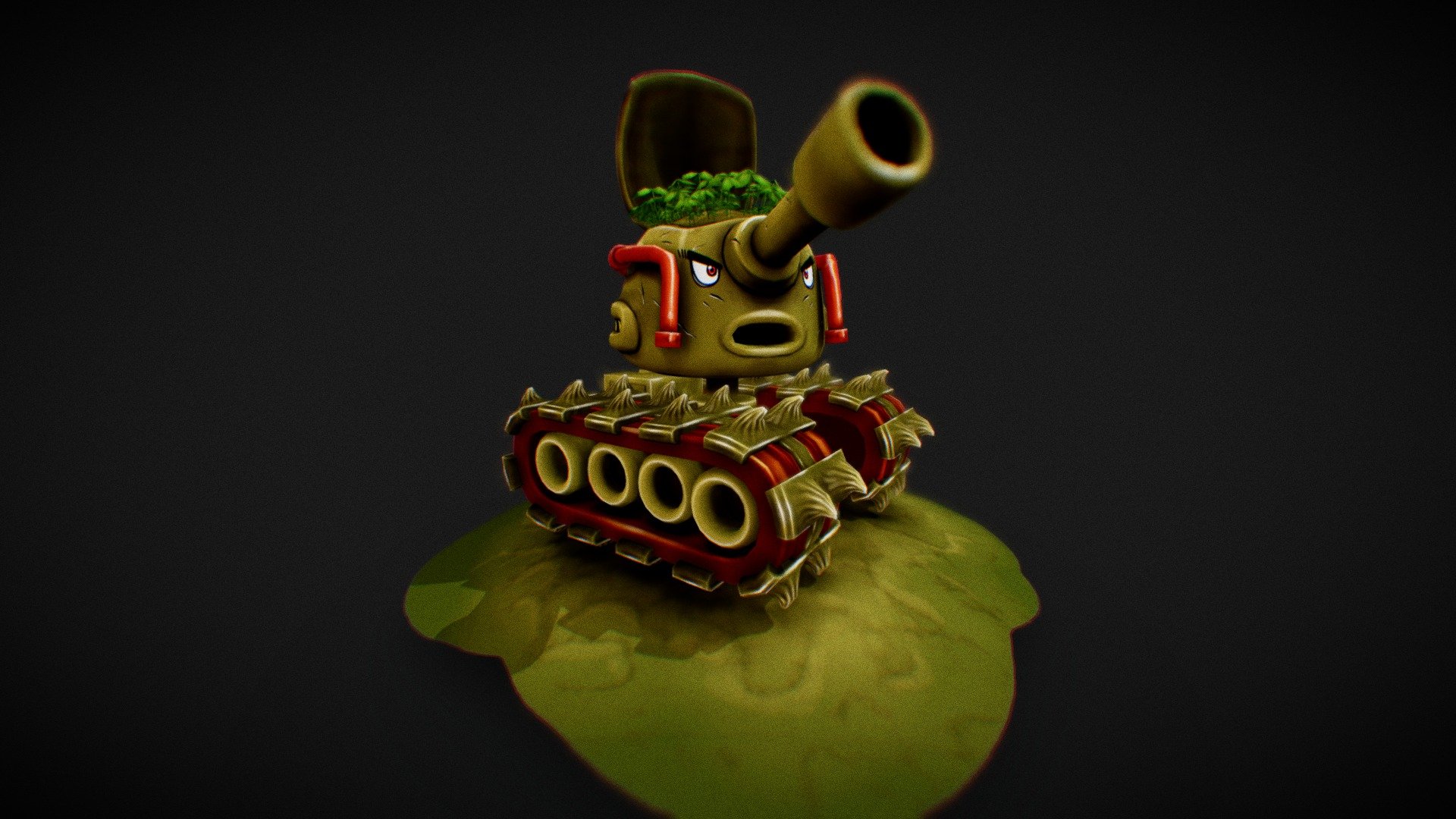 Tank A Lot - A cute little tank - Download Free 3D model by Synergo ...