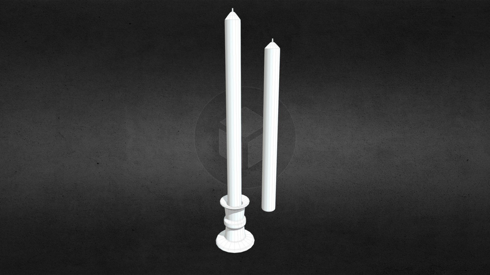Candle - 3D model by vwiemken [3a93c39] - Sketchfab
