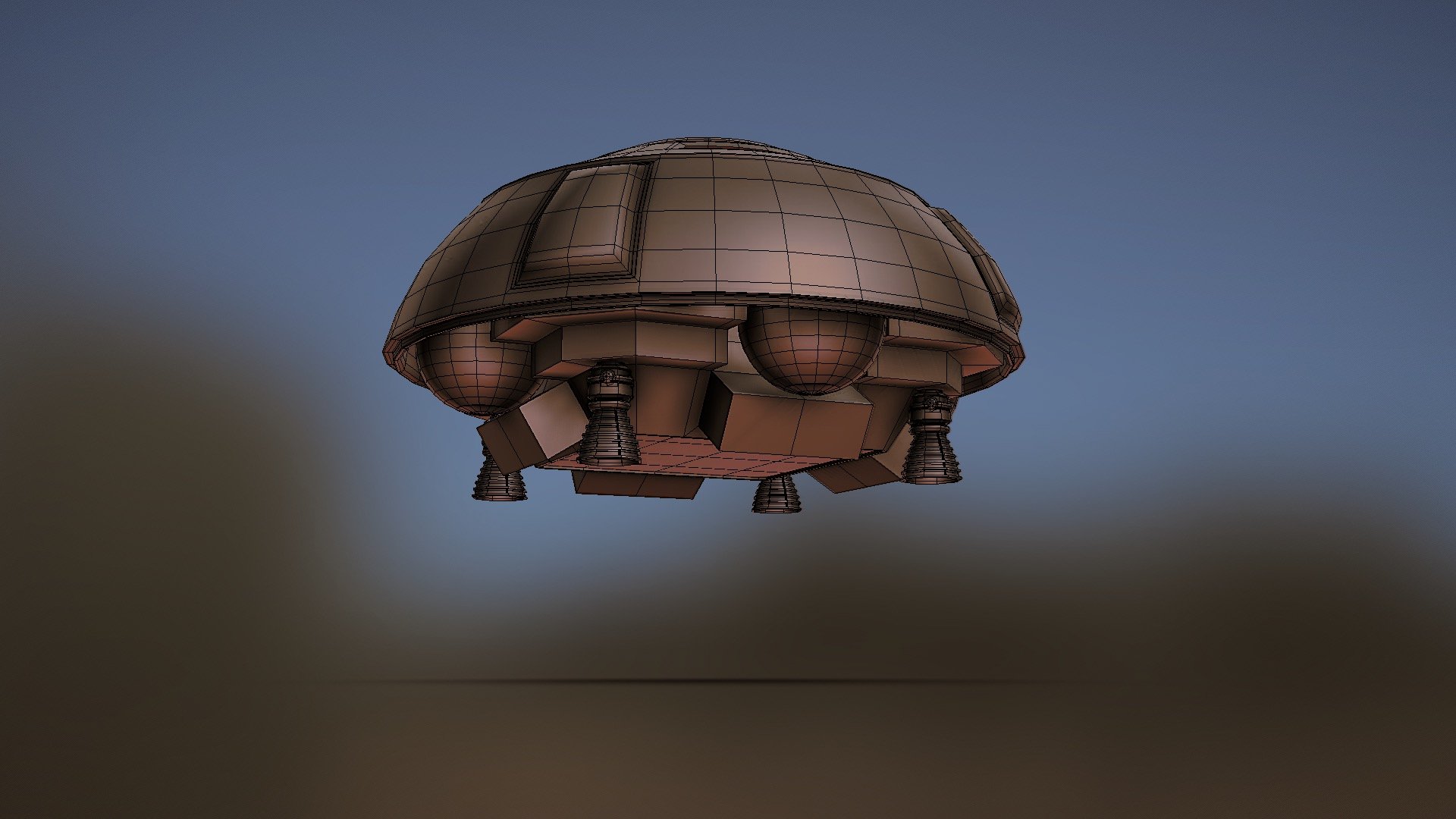 Mars Lander - 3D model by ArtShima [3a967ca] - Sketchfab