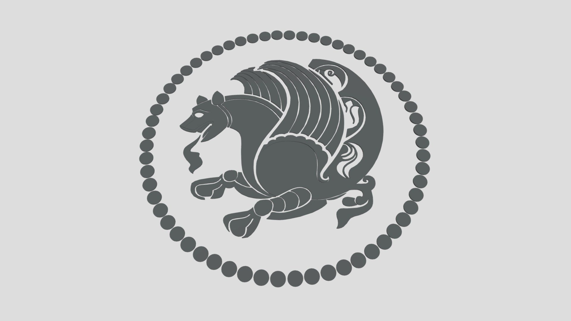Senmurv sassanian empire ( iranshahr ) - Download Free 3D model by ARAZ ...