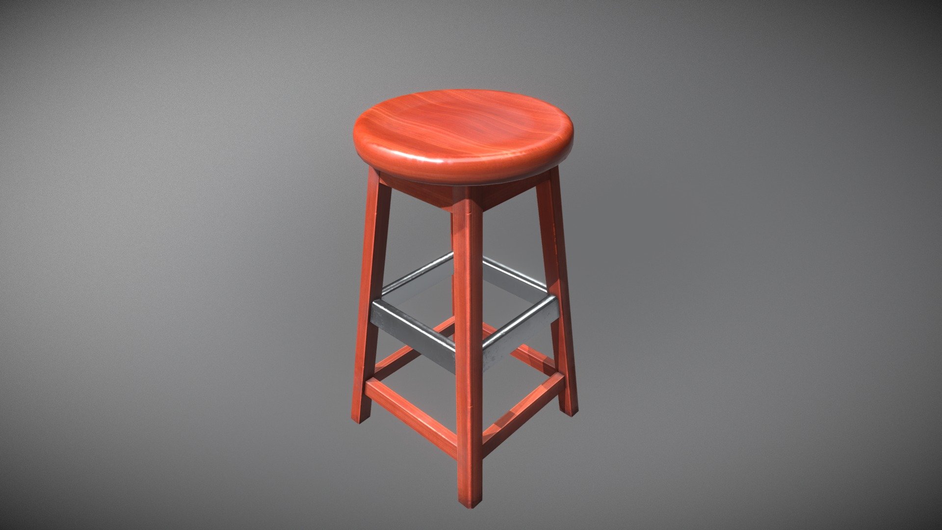 Wood Stool - 3D model by Danilo Nunes Paulo (@falconssj) [3a9f39b ...
