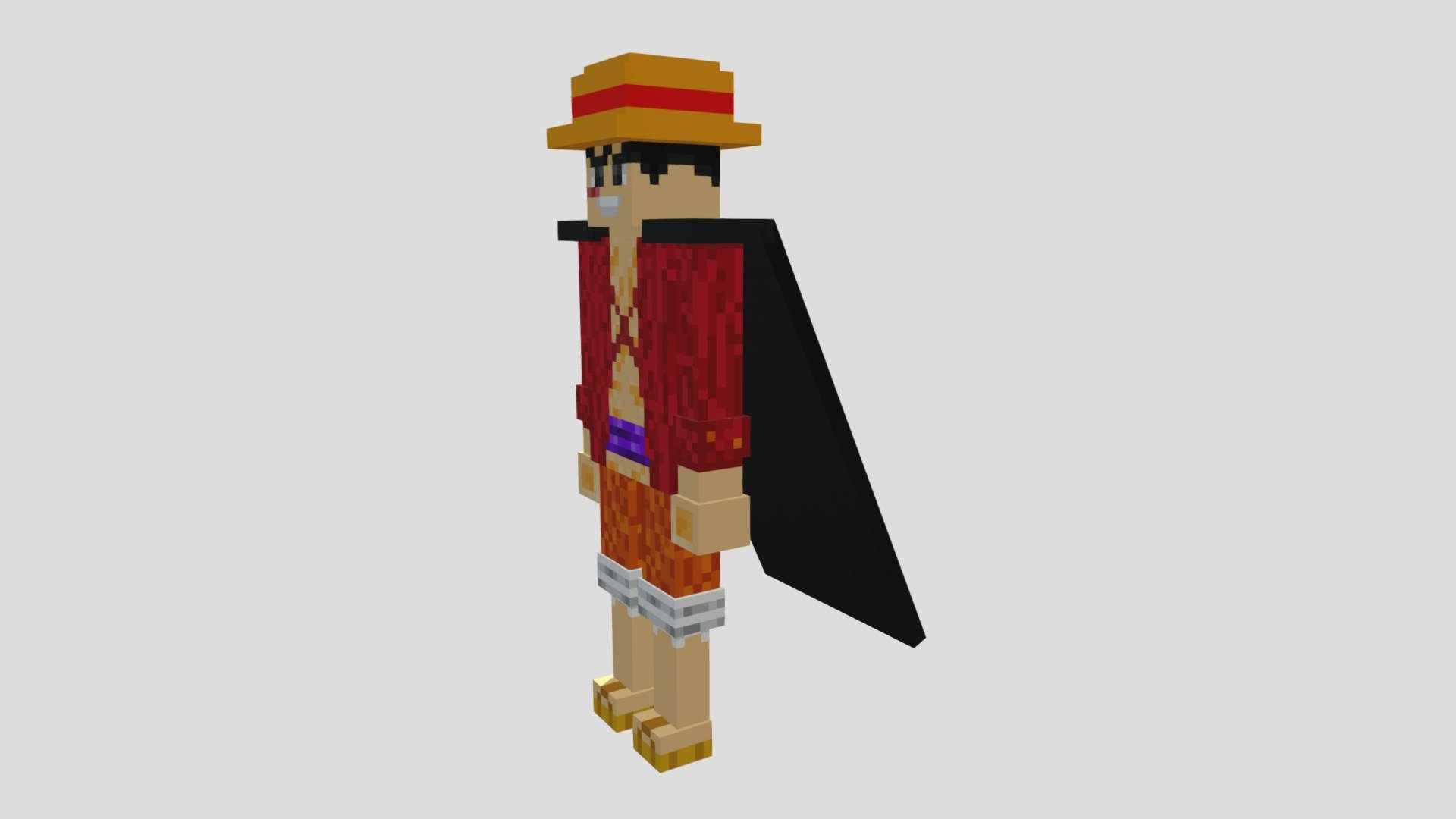 Luffy [Blockbench3D][Like True Prime Piece ByFan - Download Free 3D ...