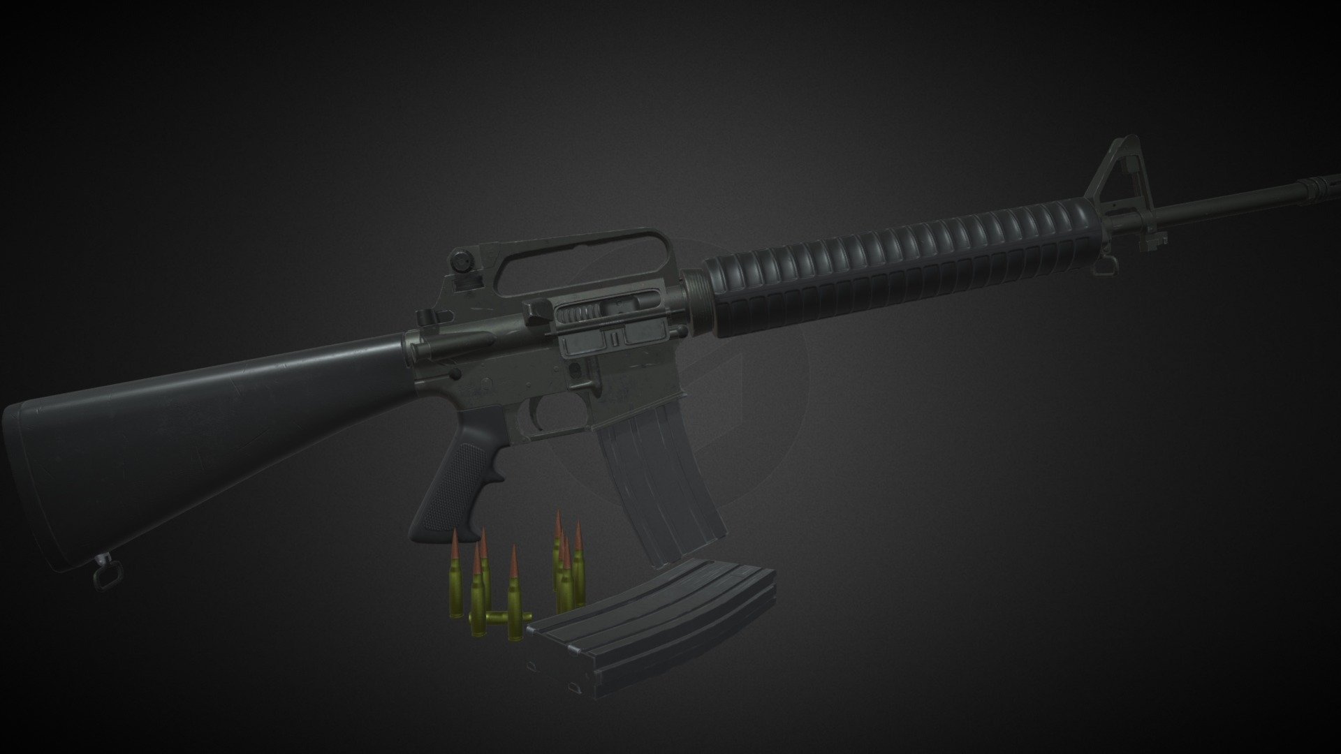 M16 A2 Rifle - Download Free 3D model by DoubleyouW [3aa2d4e] - Sketchfab