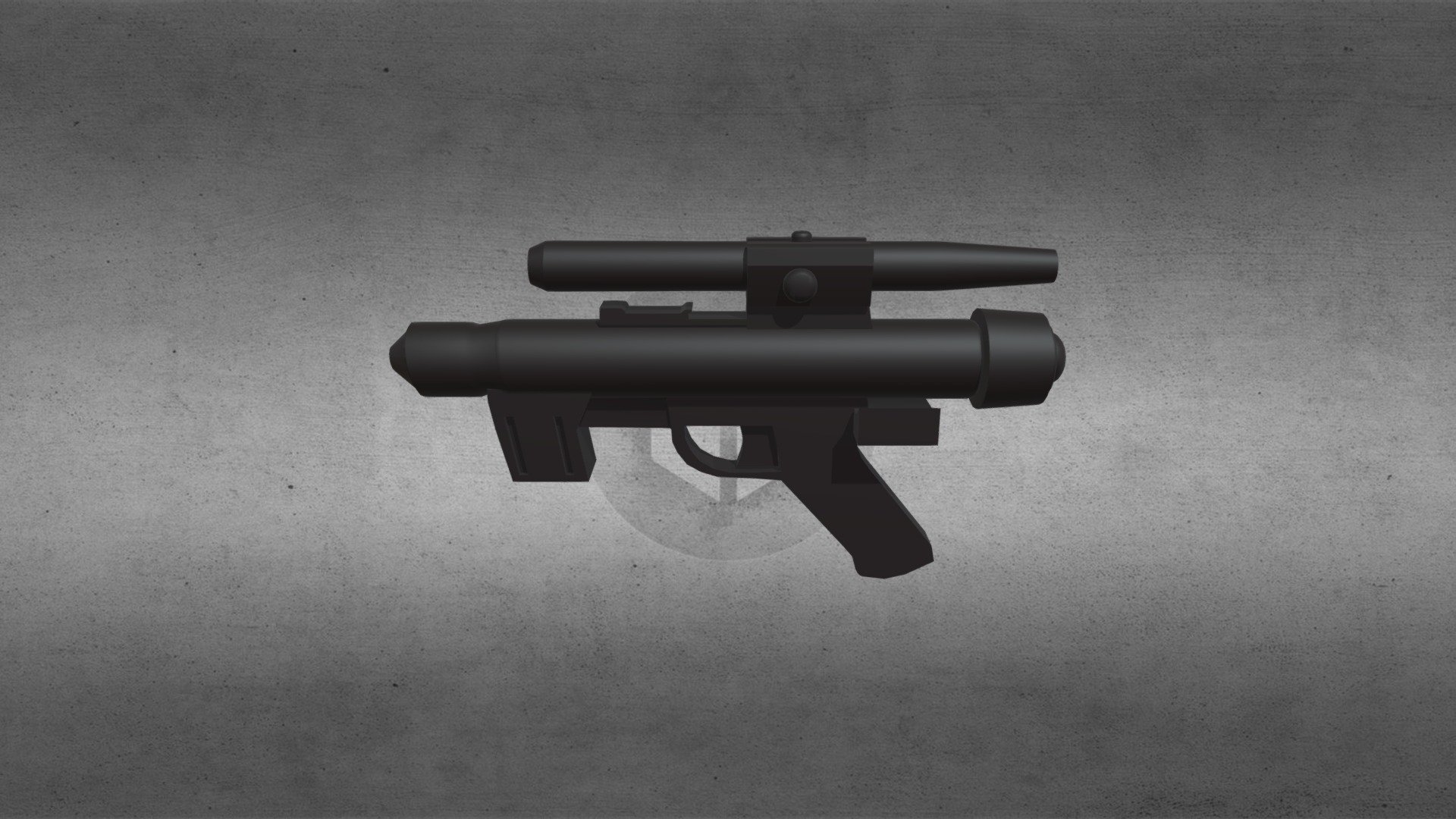 Low poly Imperial Blaster Pistol - Download Free 3D model by J ...
