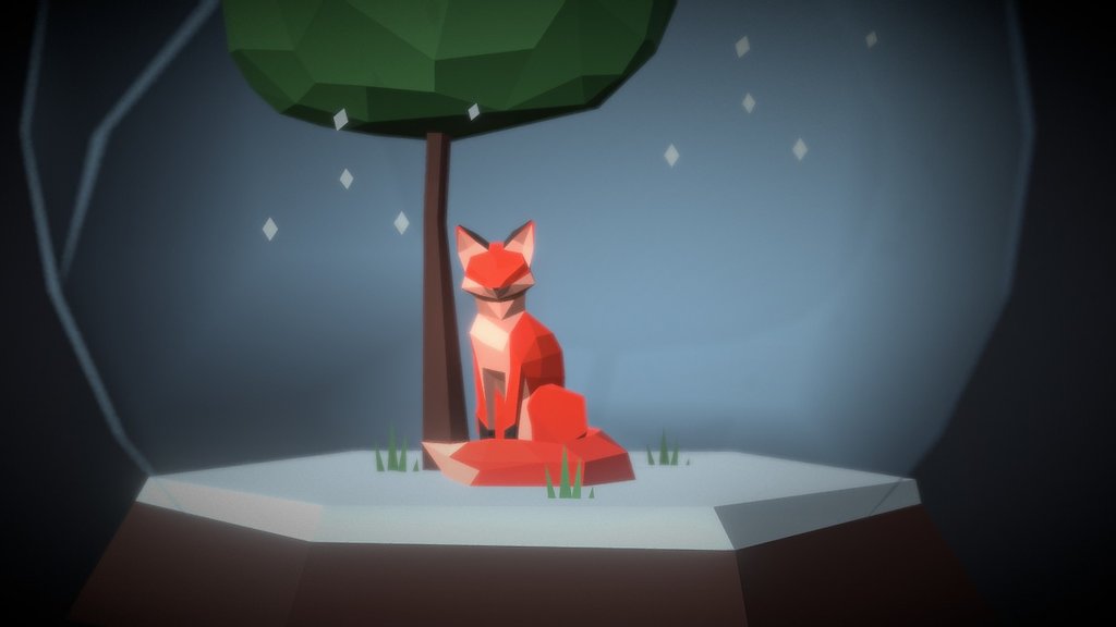 Snowball Fox - 3D model by Ama-K [3aa744e] - Sketchfab