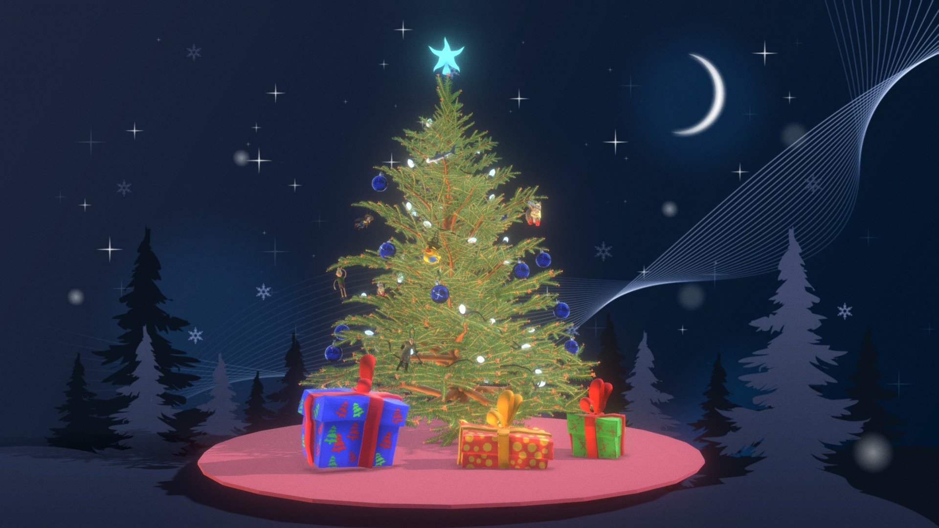 Christmas tree - 3D model by Shapelab [3aa870f] - Sketchfab