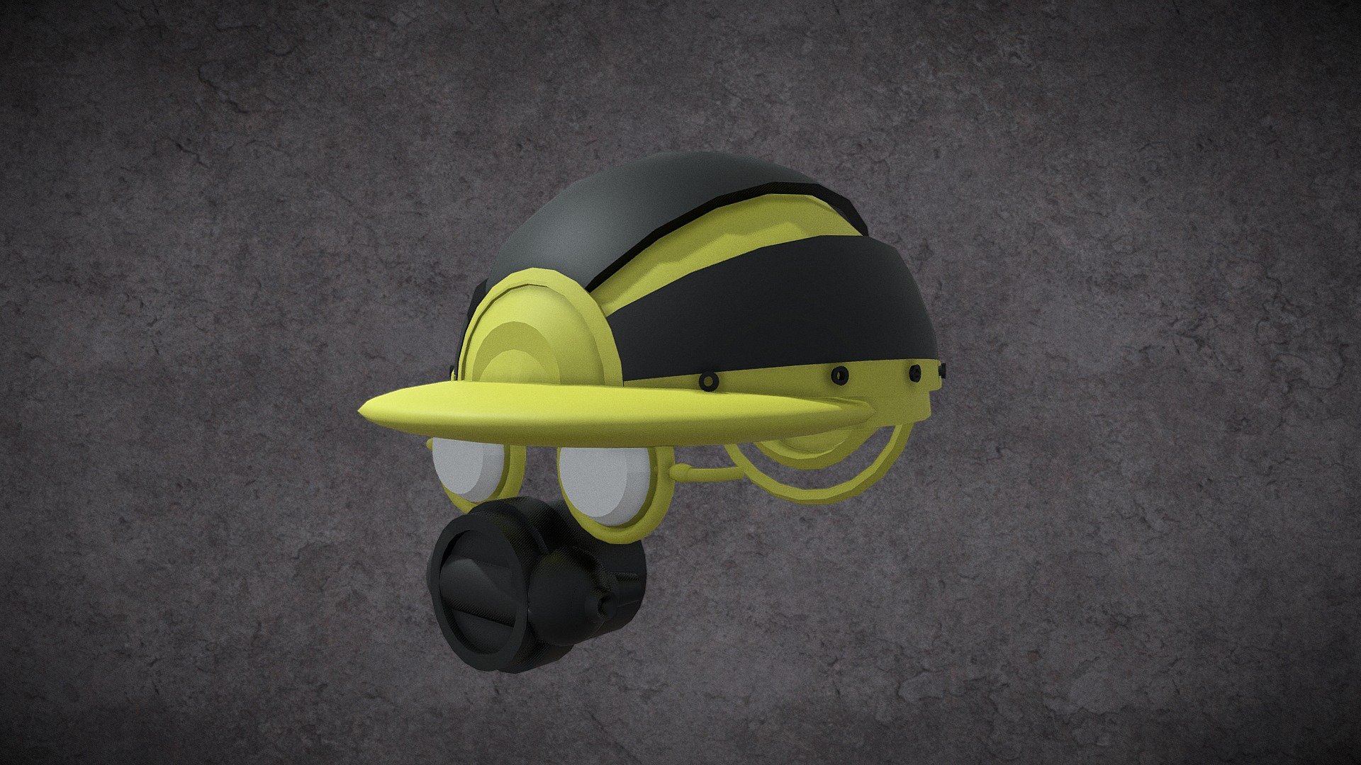 Gas Mask Hat - By Velivian Fesothe - 3D model by Velivian Fesothe ...