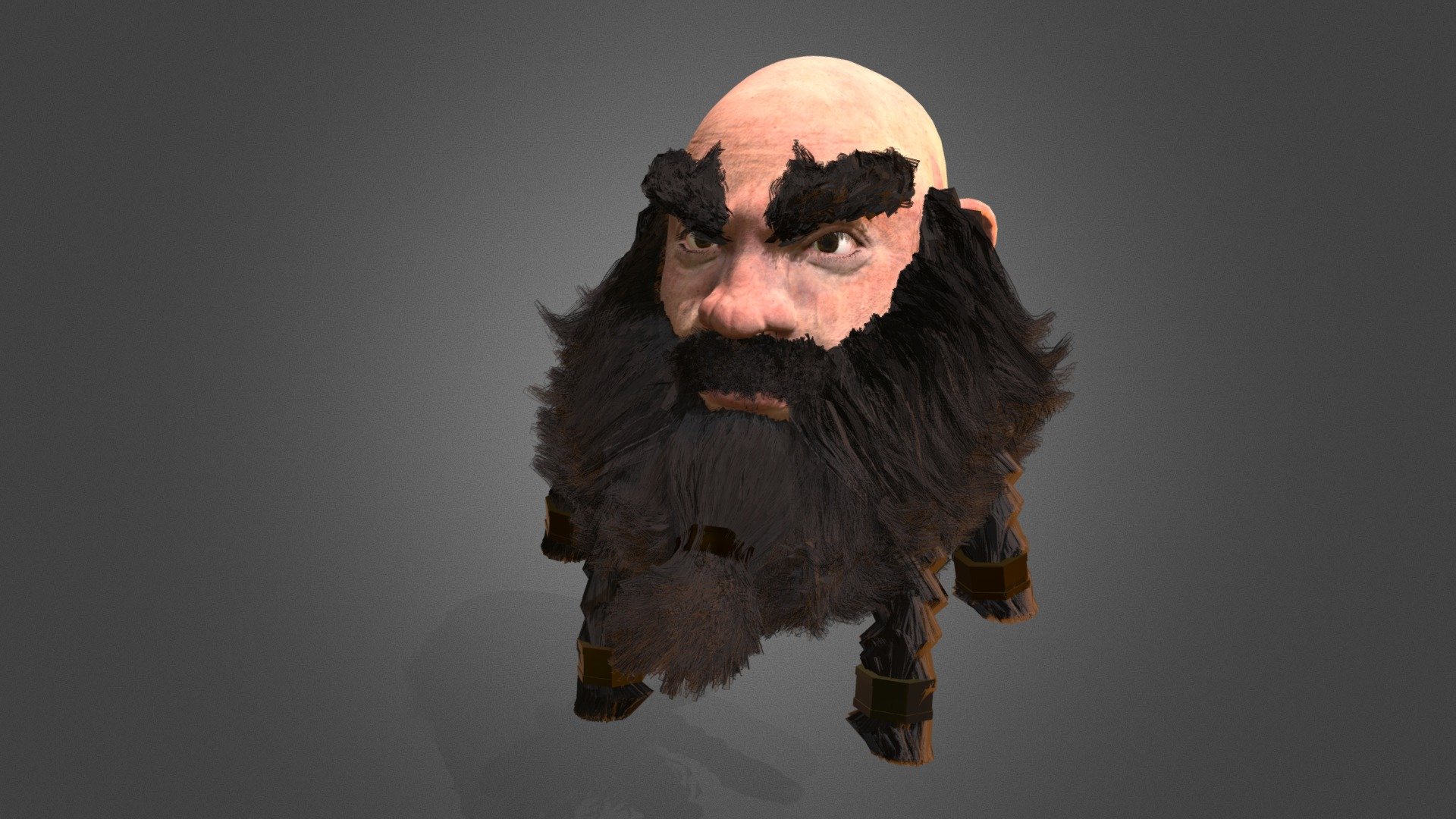 Dwarf Bearded Head - 3D model by aresdavide94 [3aacba0] - Sketchfab