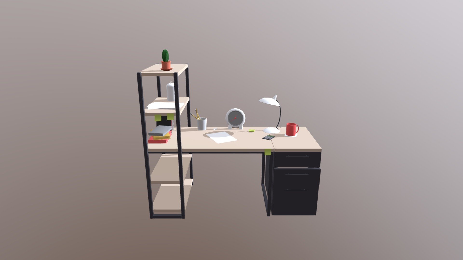 Worktable_Homework - Download Free 3D model by Javelin_Games [3ab05e1 ...