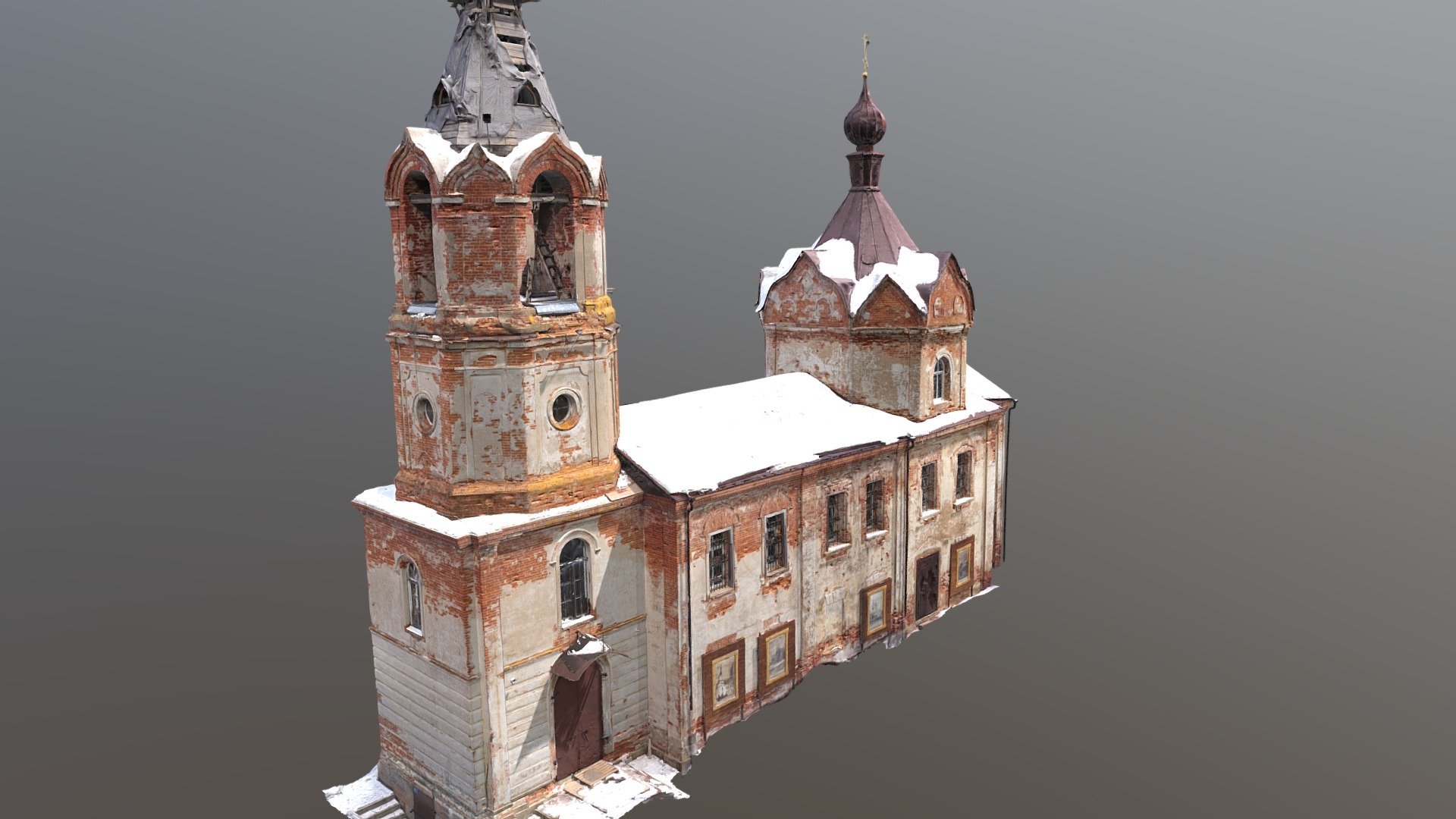 Old church - 3D model by Alexandiir [3ab1597] - Sketchfab