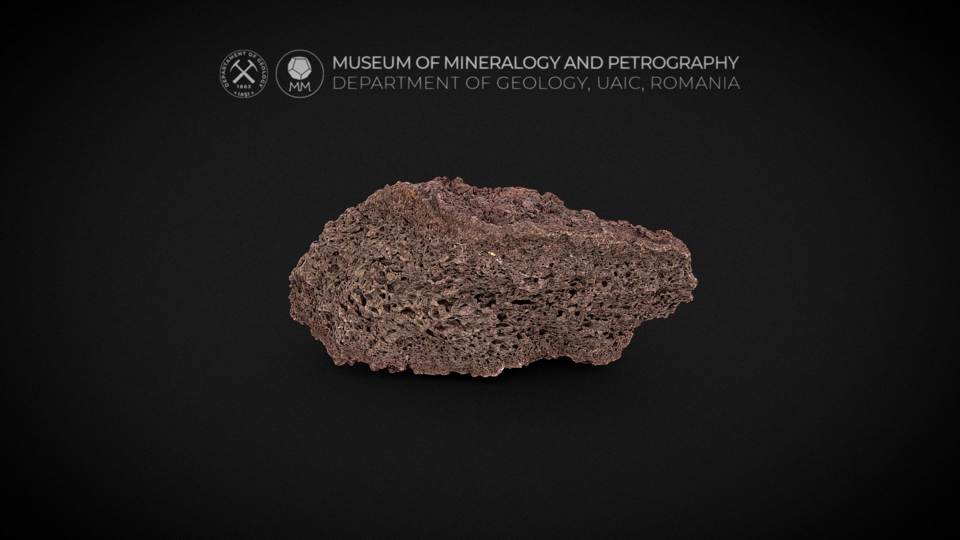 Vesicular basaltic Scoria (igneous rock) - 3D model by Museum of ...