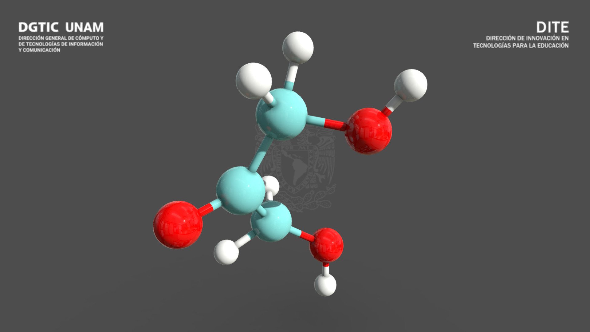 Eve3D Monosacárido Cetotriosa Dihidroxiacetona - 3D model by UNAM ...