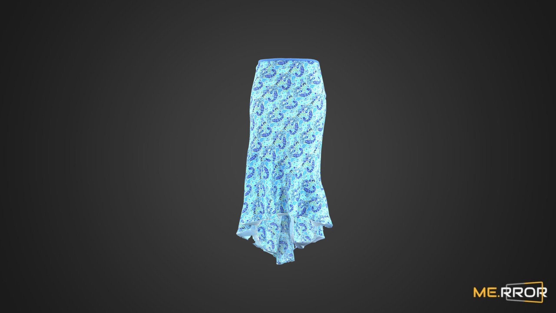 Blue Waveringly Skirt - Buy Royalty Free 3D model by ME.RROR (@merror ...