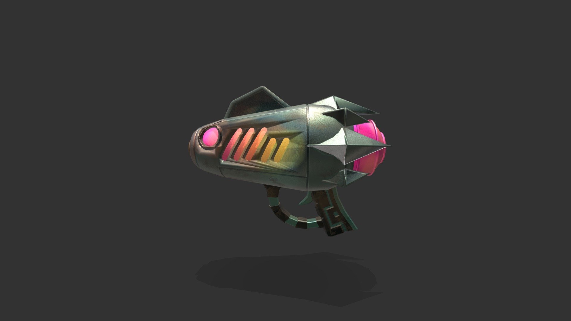 Sci-fi Fish Gun - 3D model by Gigraini [3ab80a6] - Sketchfab
