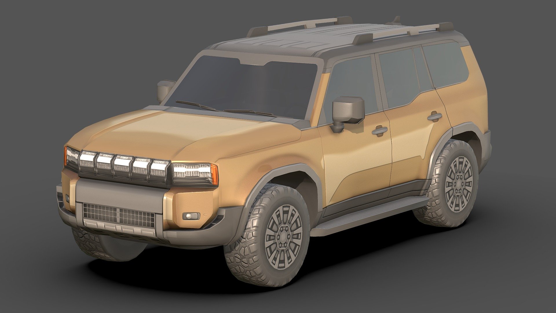 Toyota Land Cruiser Low-Poly 2025 - 3D model by Sidra (@Sidramax) [3ab8bbc] - Sketchfab