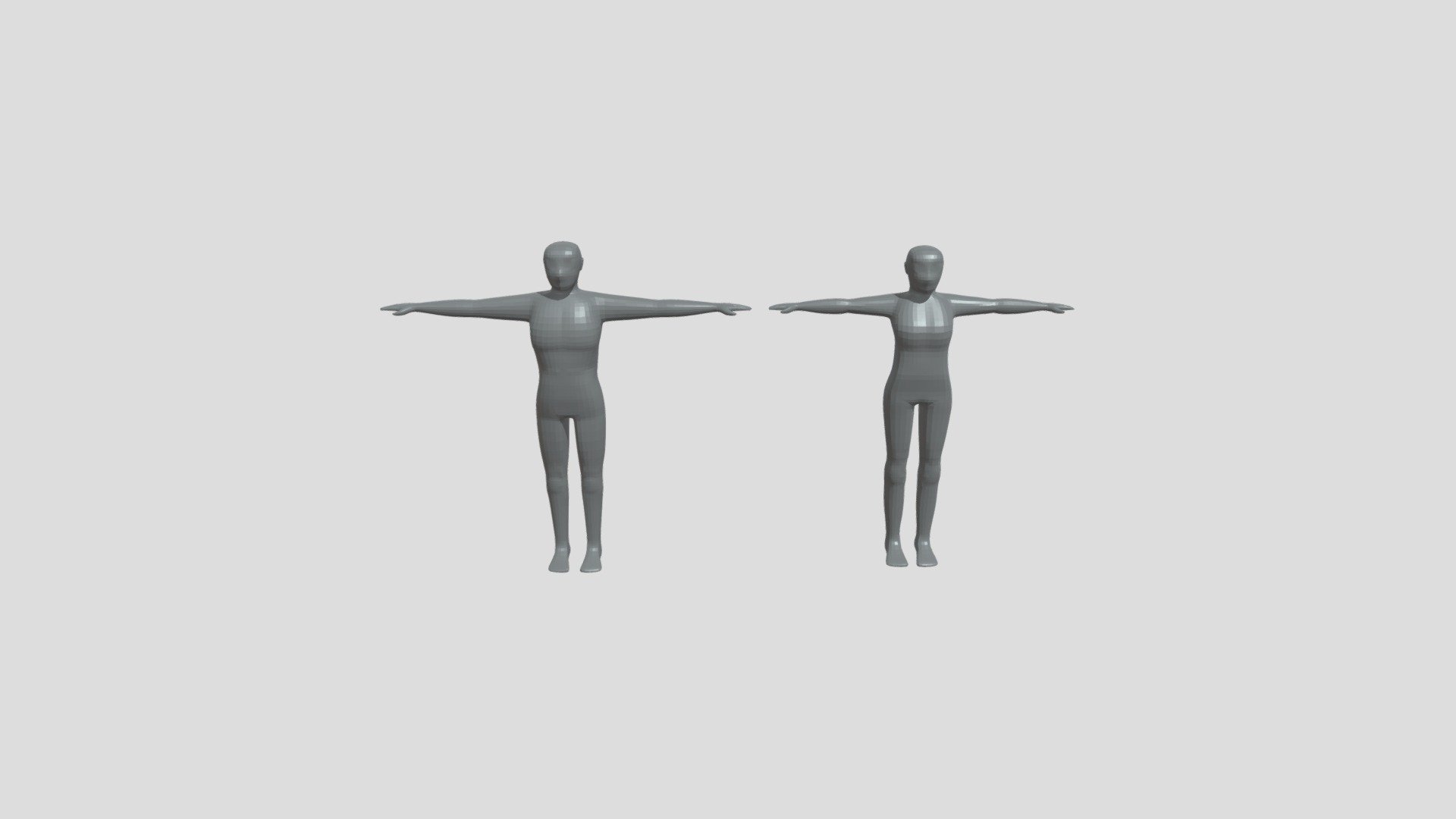 (OUTDATED) Male/Female Figures V1 - Download Free 3D model by KMJ3D ...
