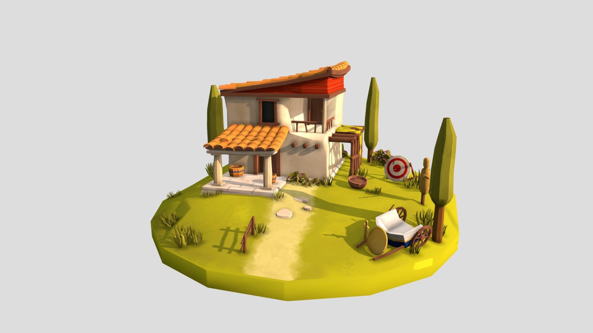 Ancient greek house - 3D model by Roan.Rossey [3abaa76] - Sketchfab