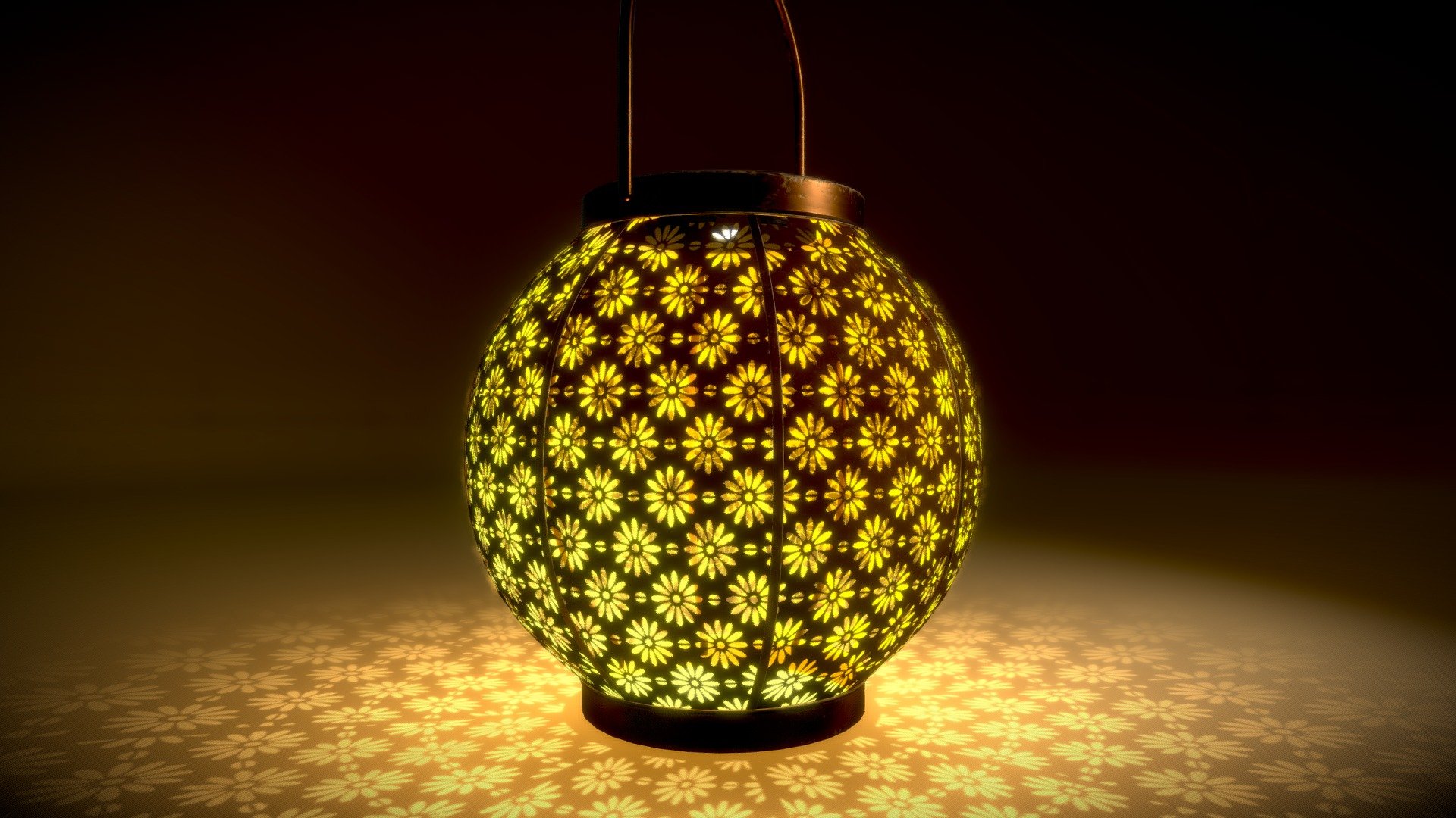 Patterned Lantern PBR Low-poly - 3D model by Rectan [3abe84a] - Sketchfab