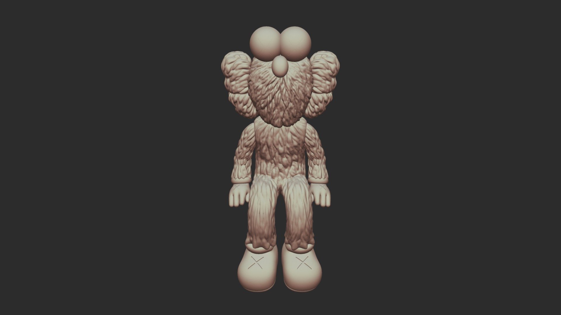 Kaws BFF Seated Fan Art 3d Print - 3D model by DanntZC [3abf972 ...