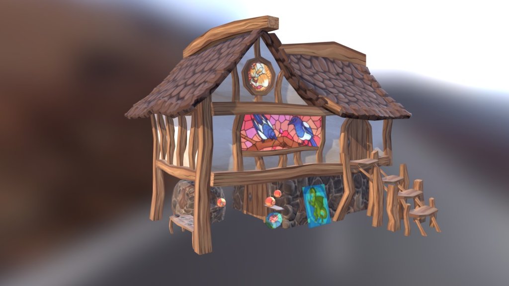 AHHHH HOUSE - 3D model by bears [3ac03f4] - Sketchfab