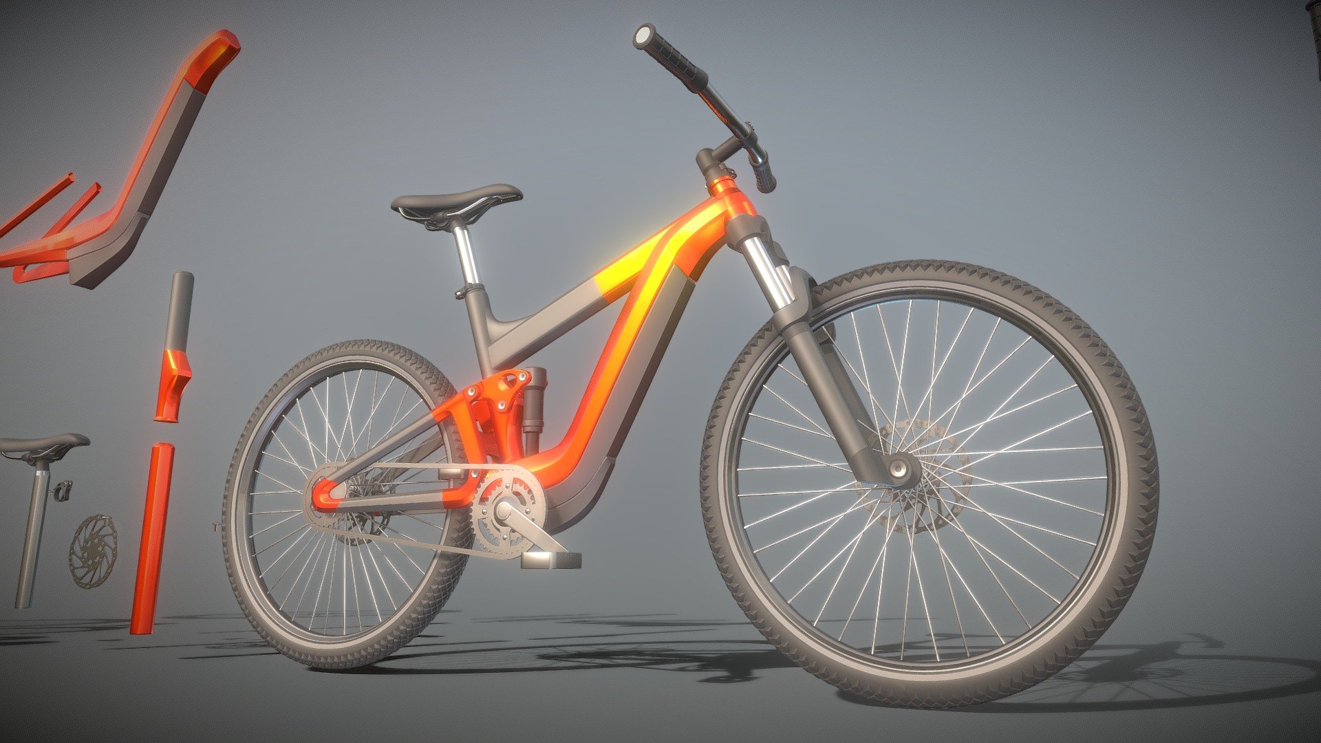 E-Bike (WIP-3) - 3D model by VIS-All-3D (@VIS-All) [3ac0a02] - Sketchfab