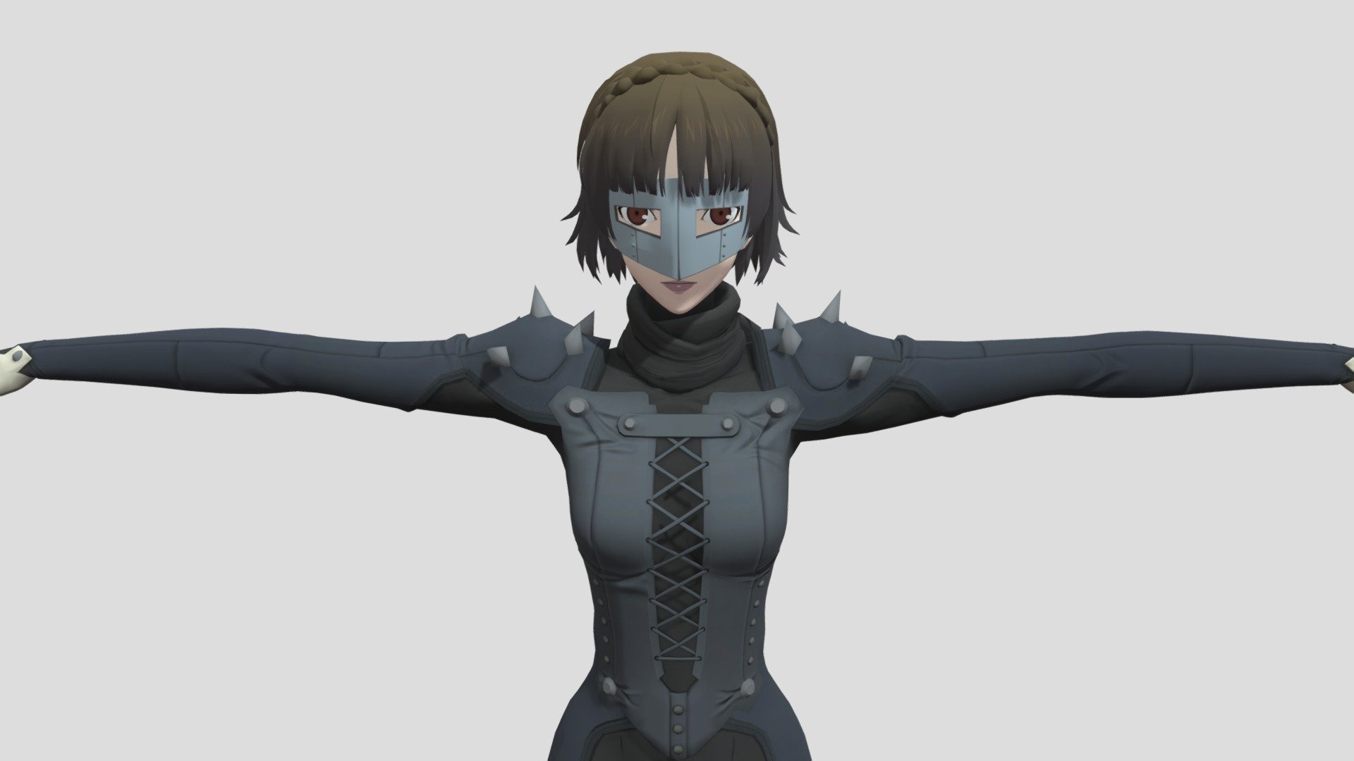 Makoto (Queen) Persona 5 - Download Free 3D model by jonshipman [3ac2bd4] - Sketchfab