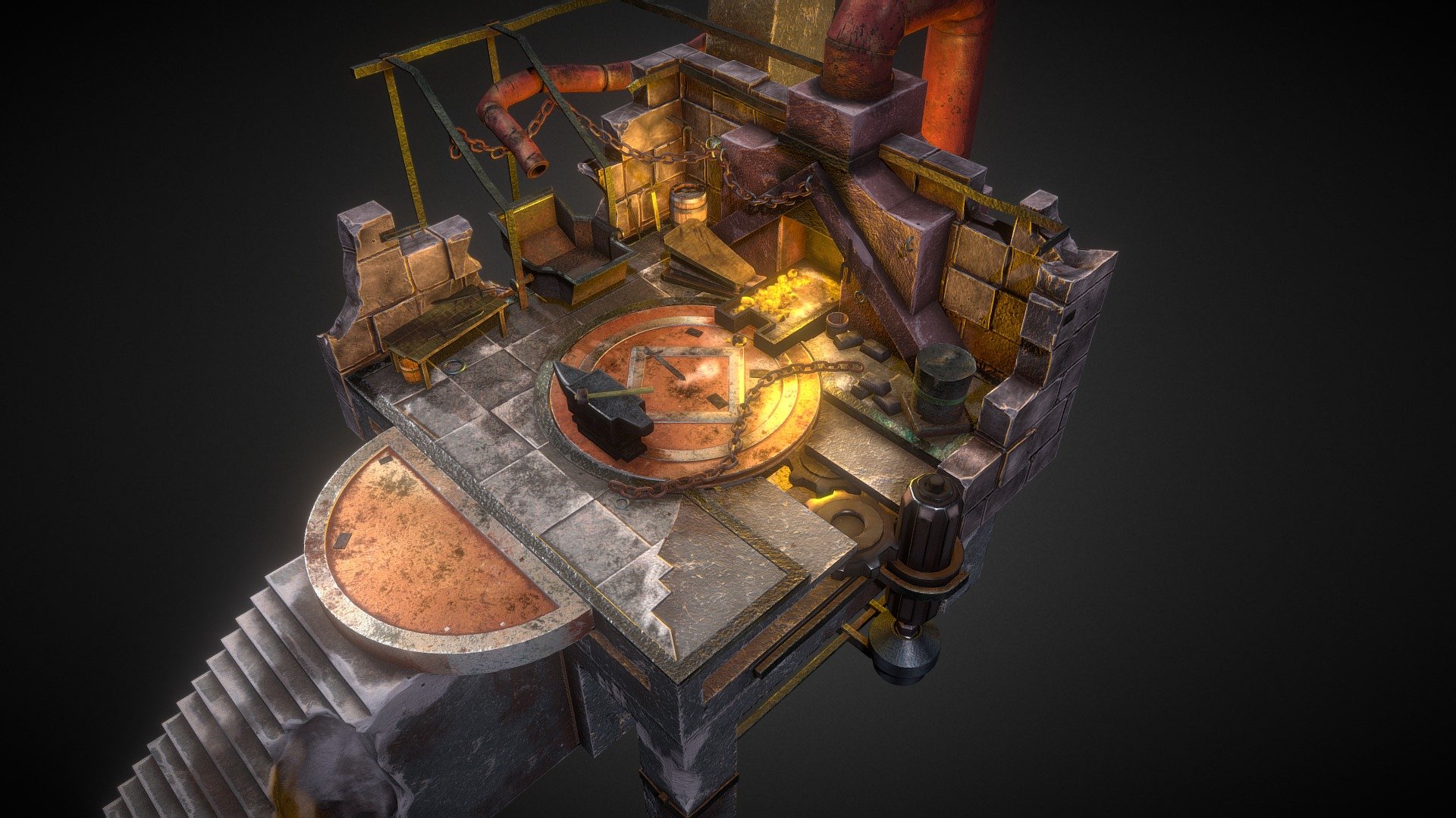Dungeon Blacksmith - 3D model by kobbart [3ac414f] - Sketchfab