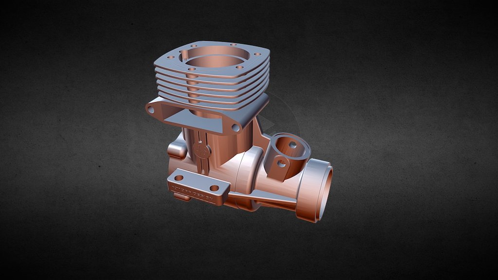 Crankcase .wrl TEST - 3D model by XToff [3ac5101] - Sketchfab