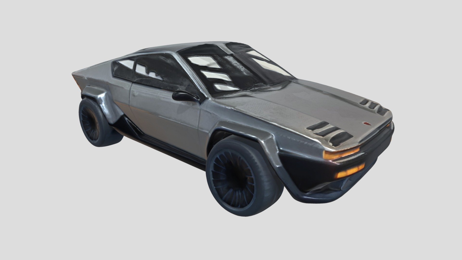 Cyberpunk concept car - Download Free 3D model by Vyacheslav (@Vedunov ...