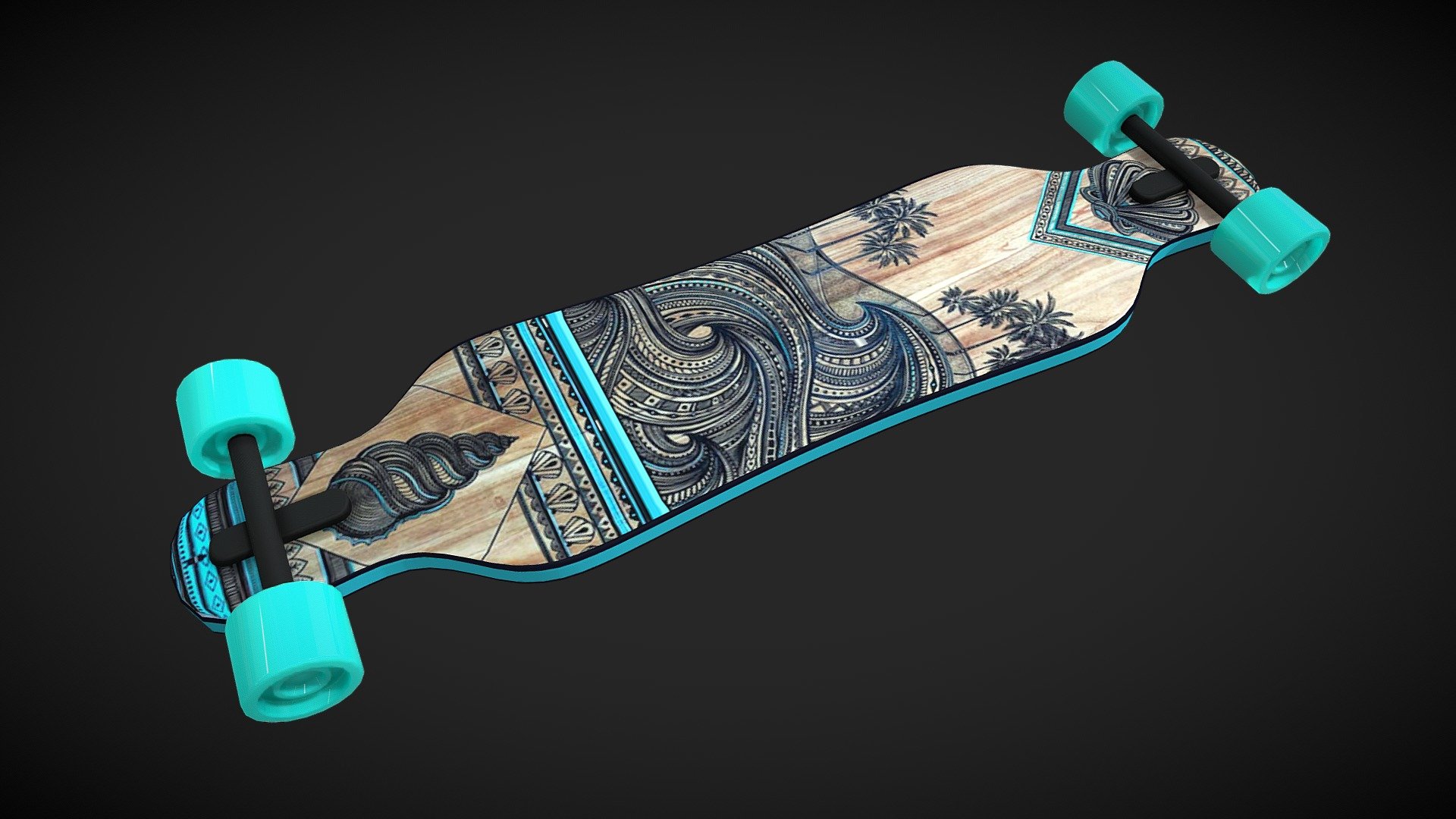 Doodle skateboard model - 3D model by jishnukamalbora70 [3acc297 ...