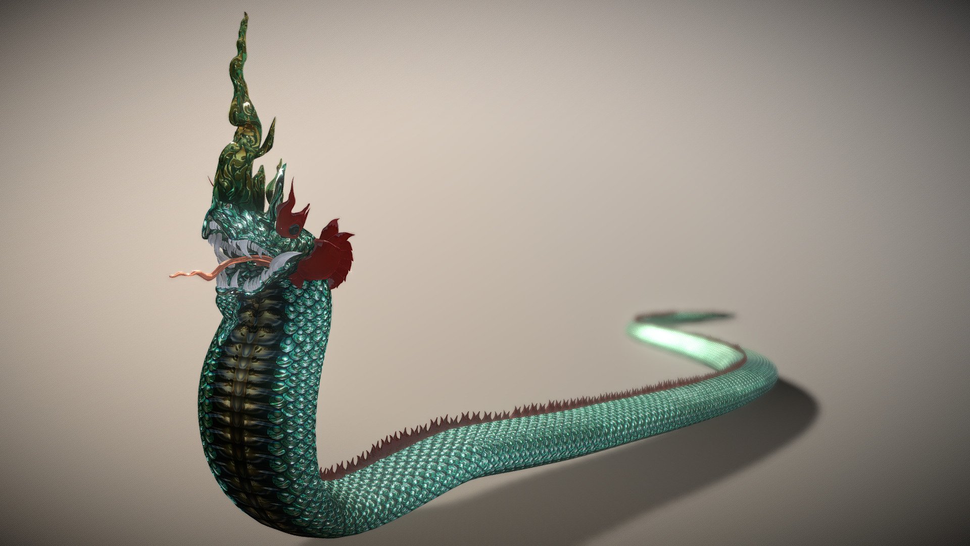 Nakee phayaNak lay-thai - 3D model by cglism [3acc542] - Sketchfab