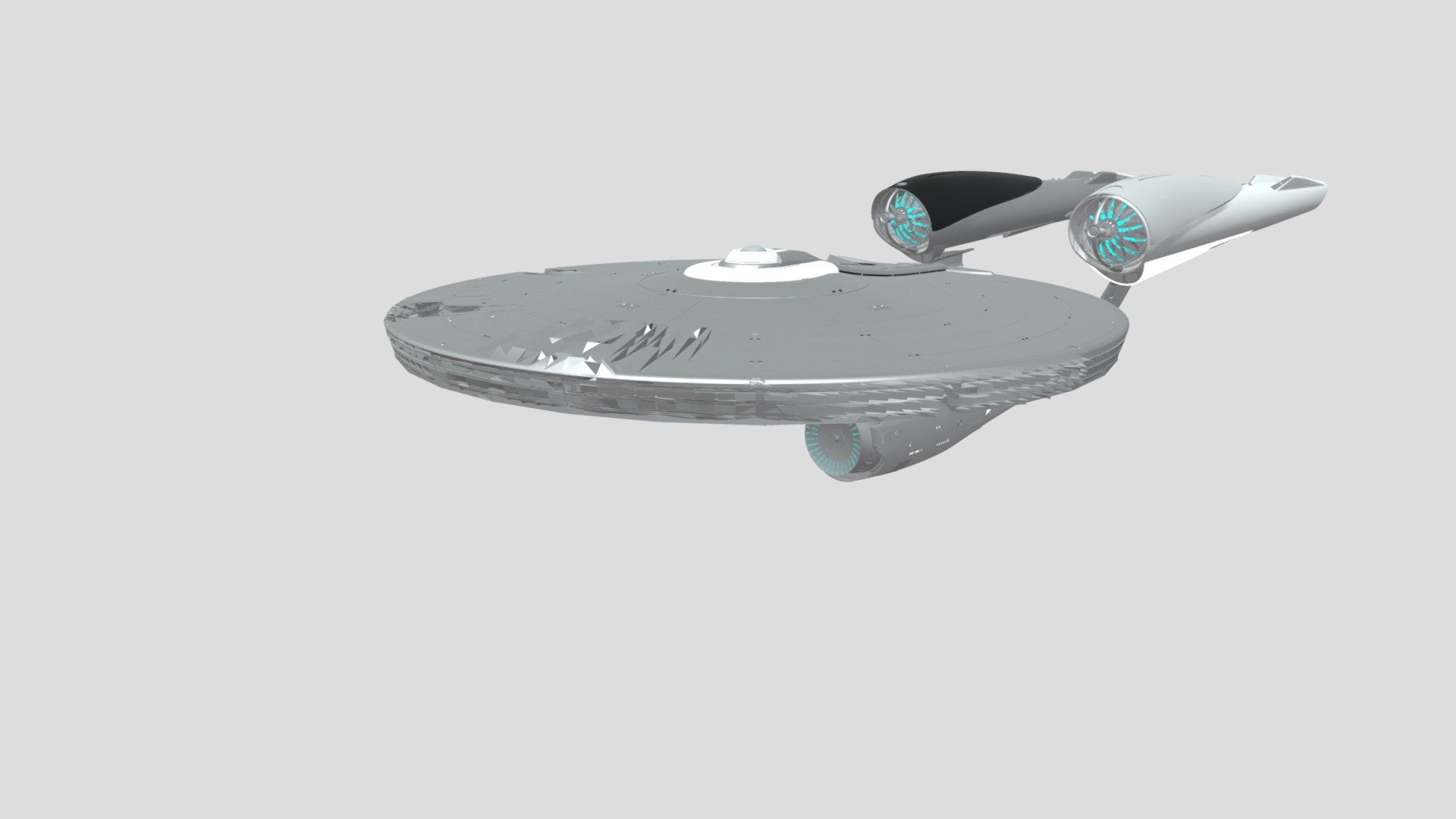 uss enterprise destroyed - Download Free 3D model by Cpt.Kirk ...