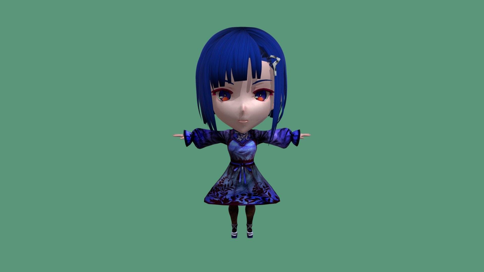 Chibi Girl A2 - 3D model by Rakib Hossain (@rakibtonoy) [3acdc39 ...