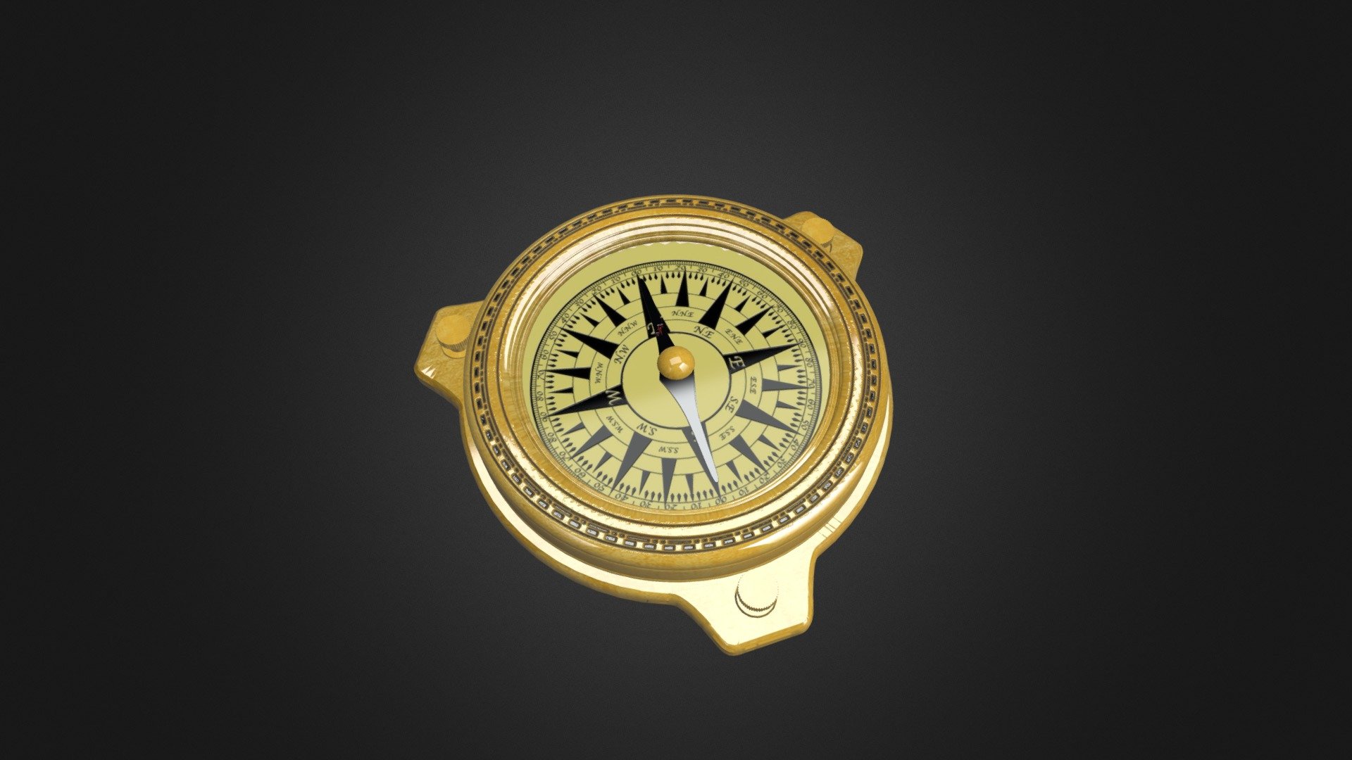 Baroque Compass - 3D model by Joaquín González (@trygonez) [3acfcf3 ...