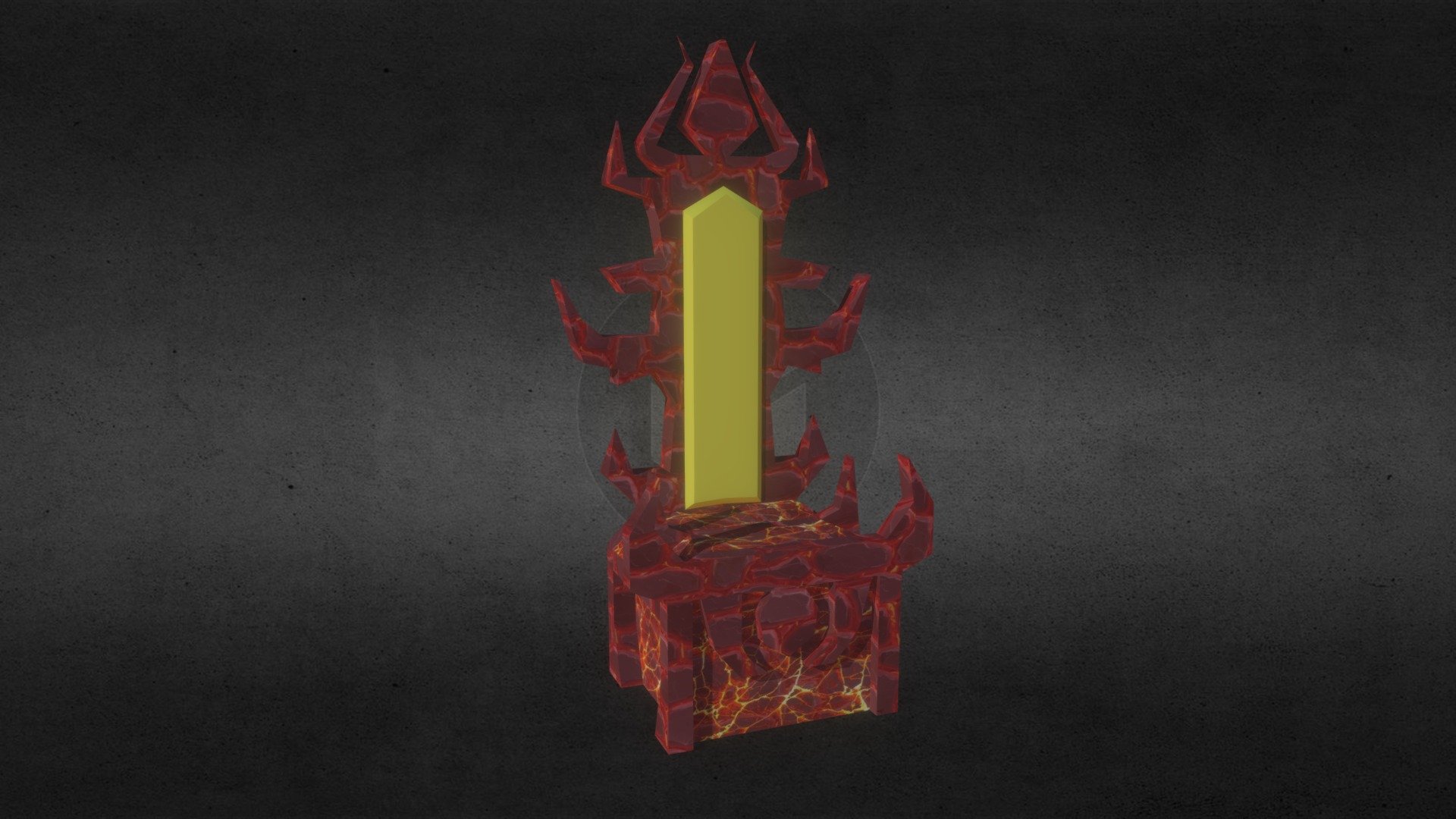 Throne - 3D model by ItsYaBoiElijah [3ad4068] - Sketchfab