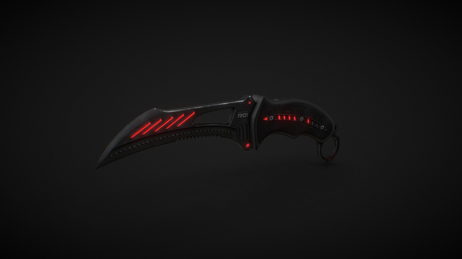 Reaper Knife | RedTech - 3D model by RareKidz [3ad4fc8] - Sketchfab