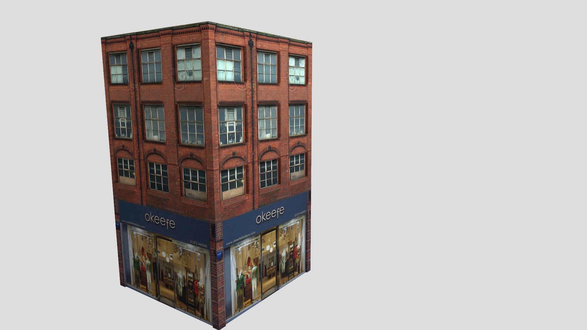 Building + shop - Download Free 3D model by vishal gawde (@vishal24 ...