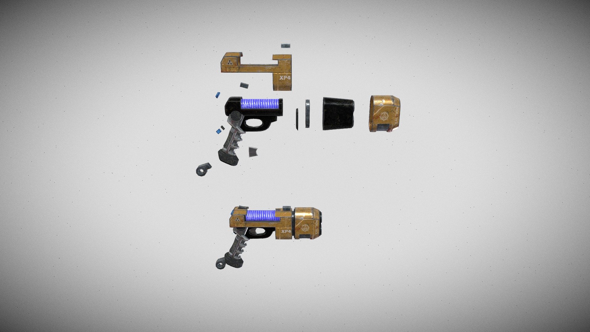 Sci-Fi Gun - 3D model by retro_requiem (@UriRekk) [3adaaf7] - Sketchfab
