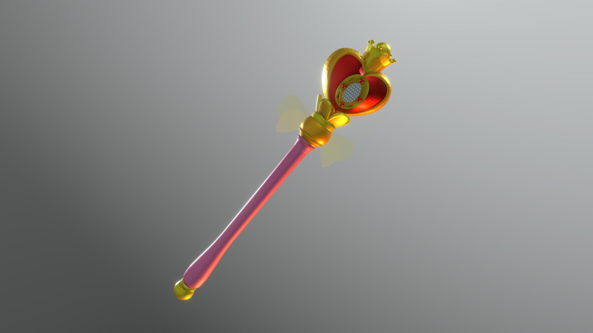 Spiralheart Moon Rod - 3D model by AVahlstrom [3ade2c6] - Sketchfab
