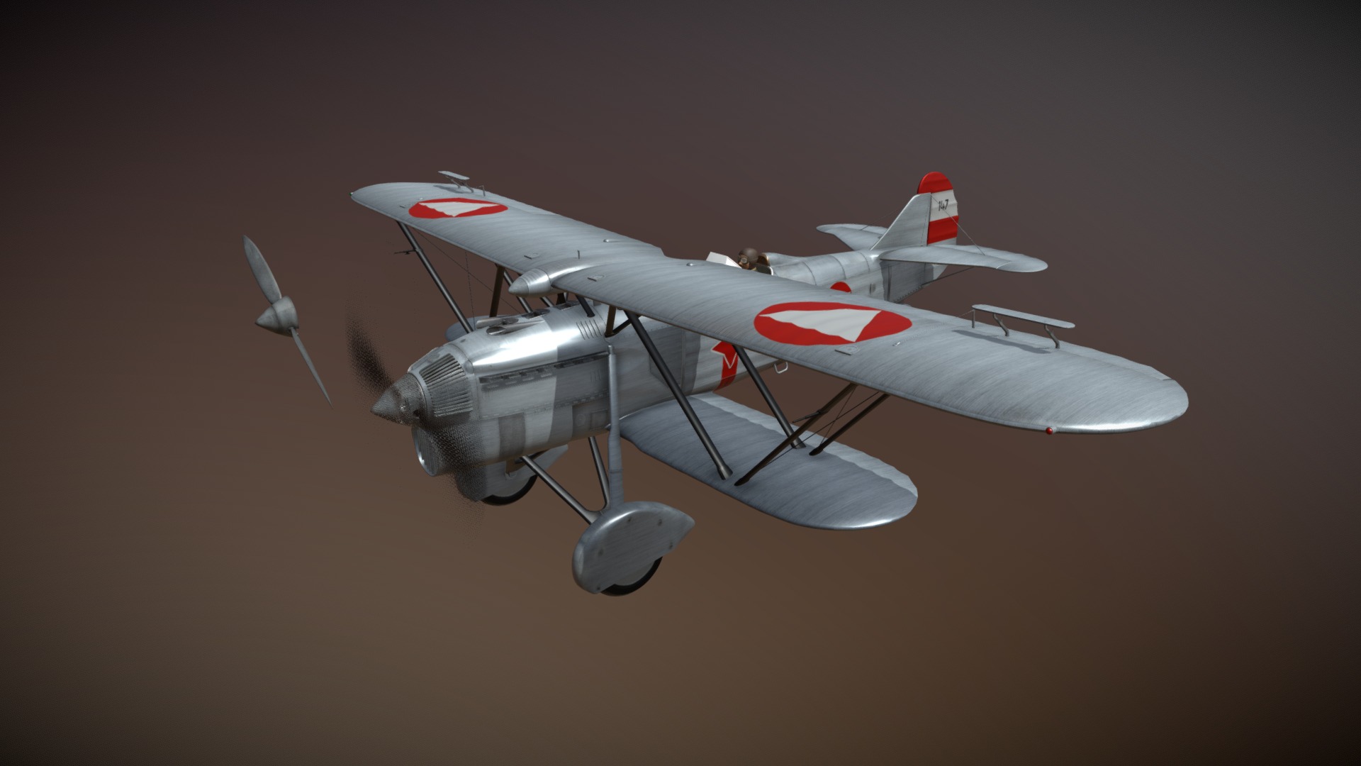 Fiat CR.32 - Austrian Air Force - Buy Royalty Free 3D model by ...