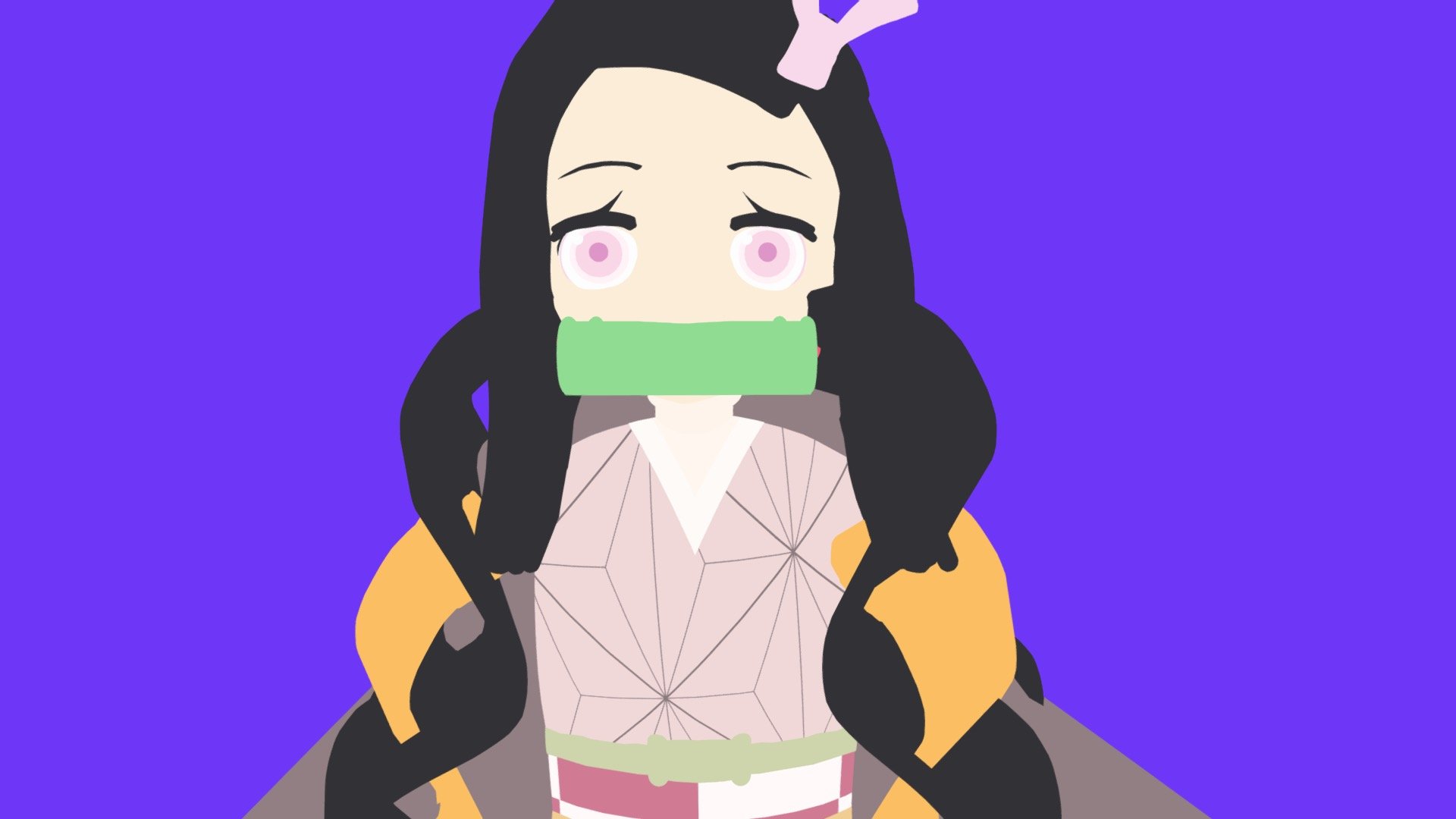 Nezuko Kamado— (Standing Idle) - Download Free 3D model by ᗰOᑎKEY ᗪ ...