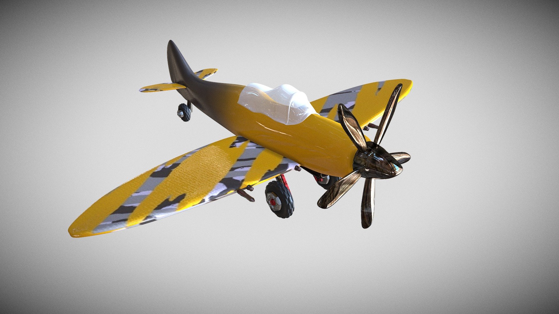 Fighter Plane - 3D model by ibvivekjain [3ae2b22] - Sketchfab