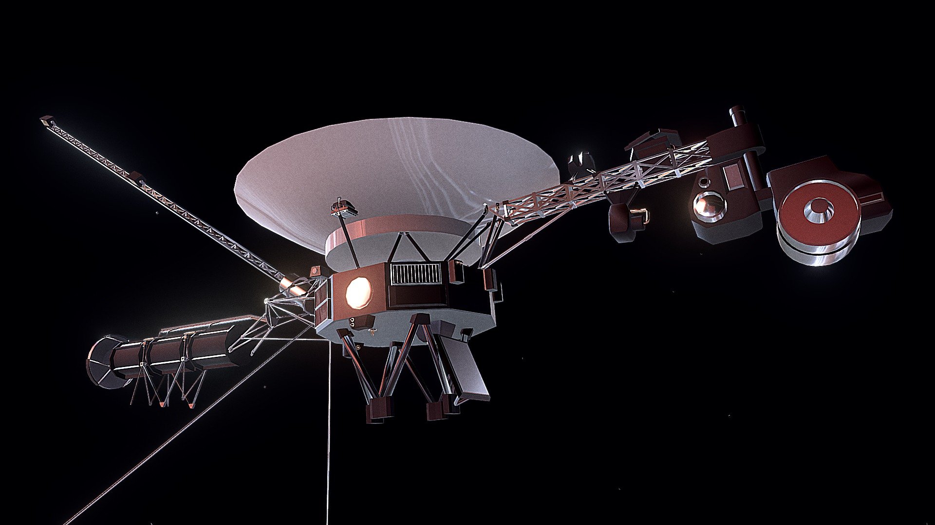 Voyager Space Satellite | Draft - Download Free 3D model by Almaz ...