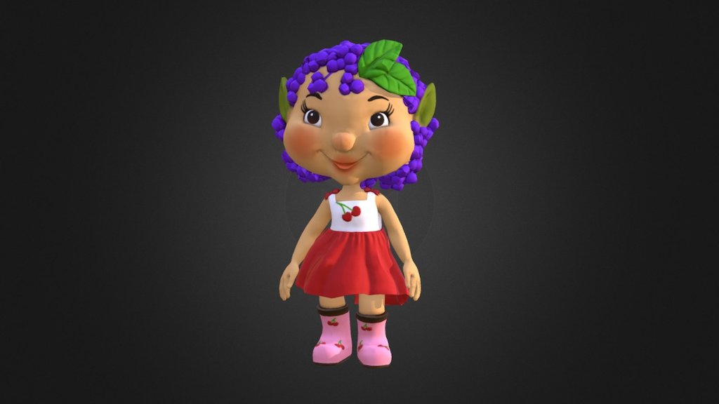 Berry Girl - 3D model by DinaMousa [3ae5cc5] - Sketchfab