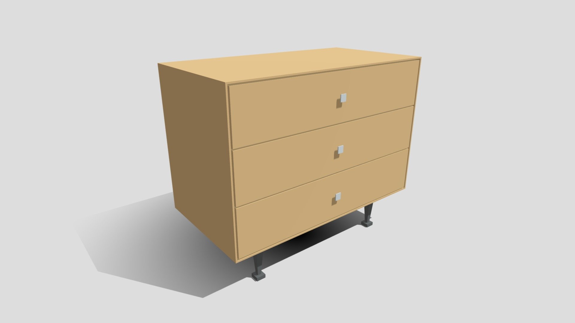 Low Poly Drawer #5 - Download Free 3D model by JustBlender [3aea9e1 ...