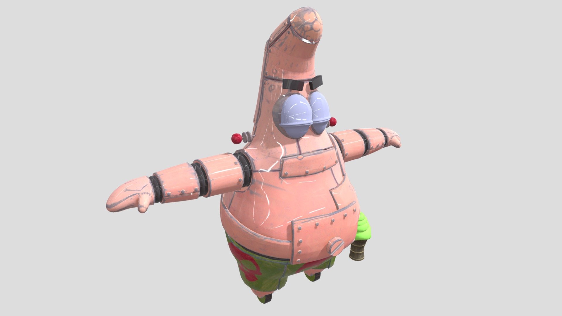 Bfbbr-Robo Patrick Boss - Download Free 3D model by Sajin Mickey Firey ...